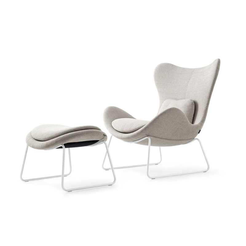 Lazy metal foot + pouf – Italo Design